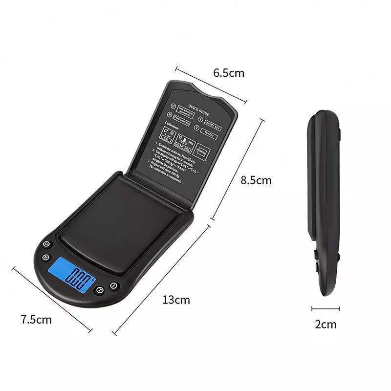 Portable Weigh Gram Scale Digital Pocket Scale,500/200/1000 0.1g ...