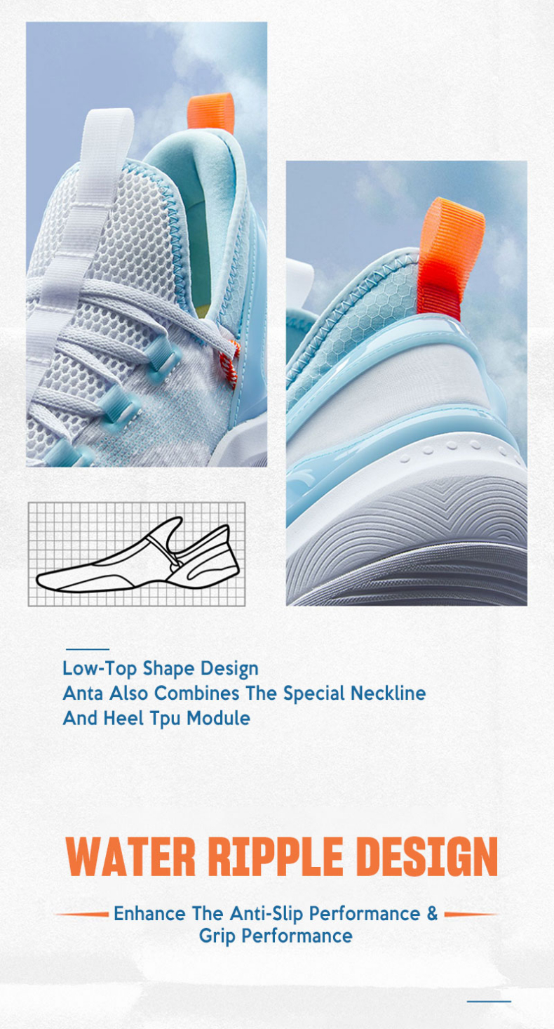 ANTA Men KT Fly Klay Thompson Basketball Shoes Performance Cushioning ...