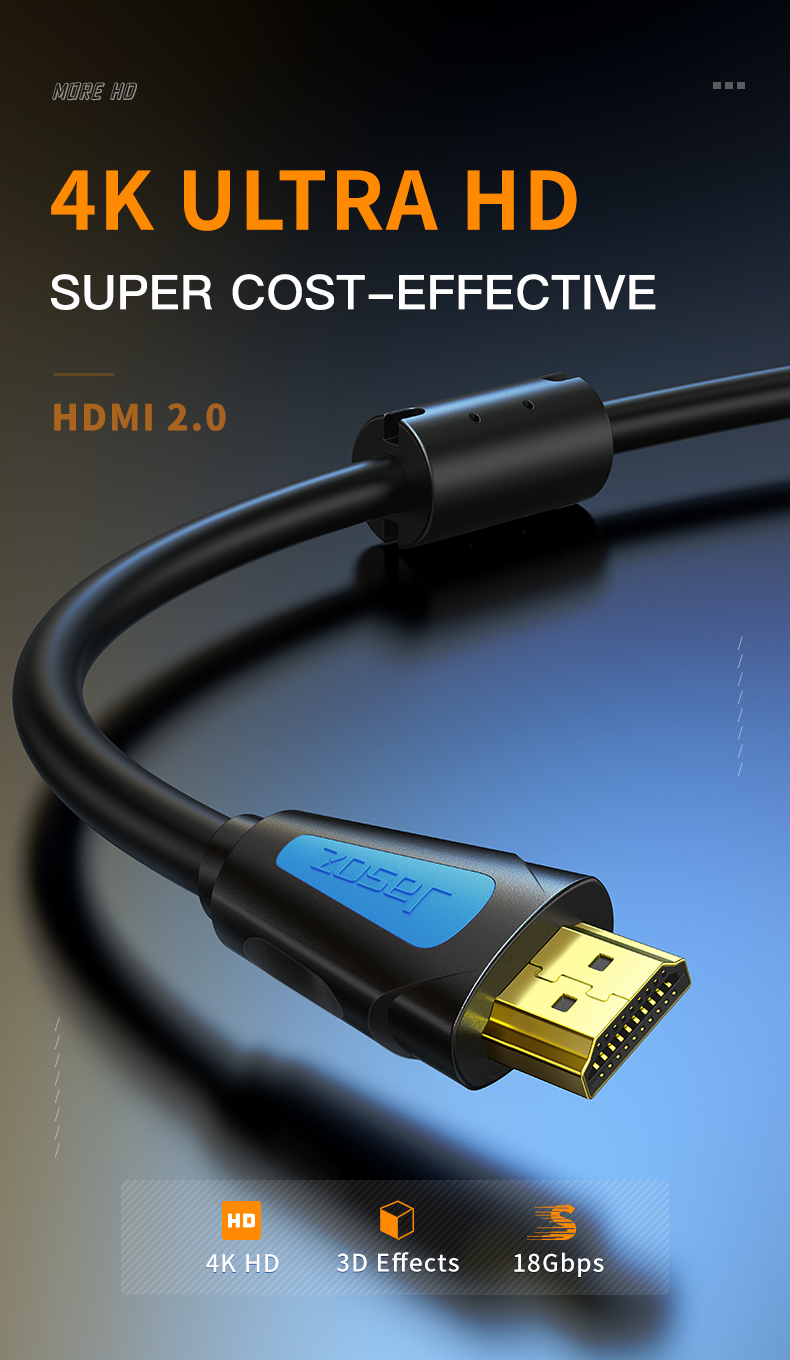 Jasoz HDMI Cable 8M 10M 15M 20M HDMI to HDMI Cable Full HD 3D 1080P PS4 ...