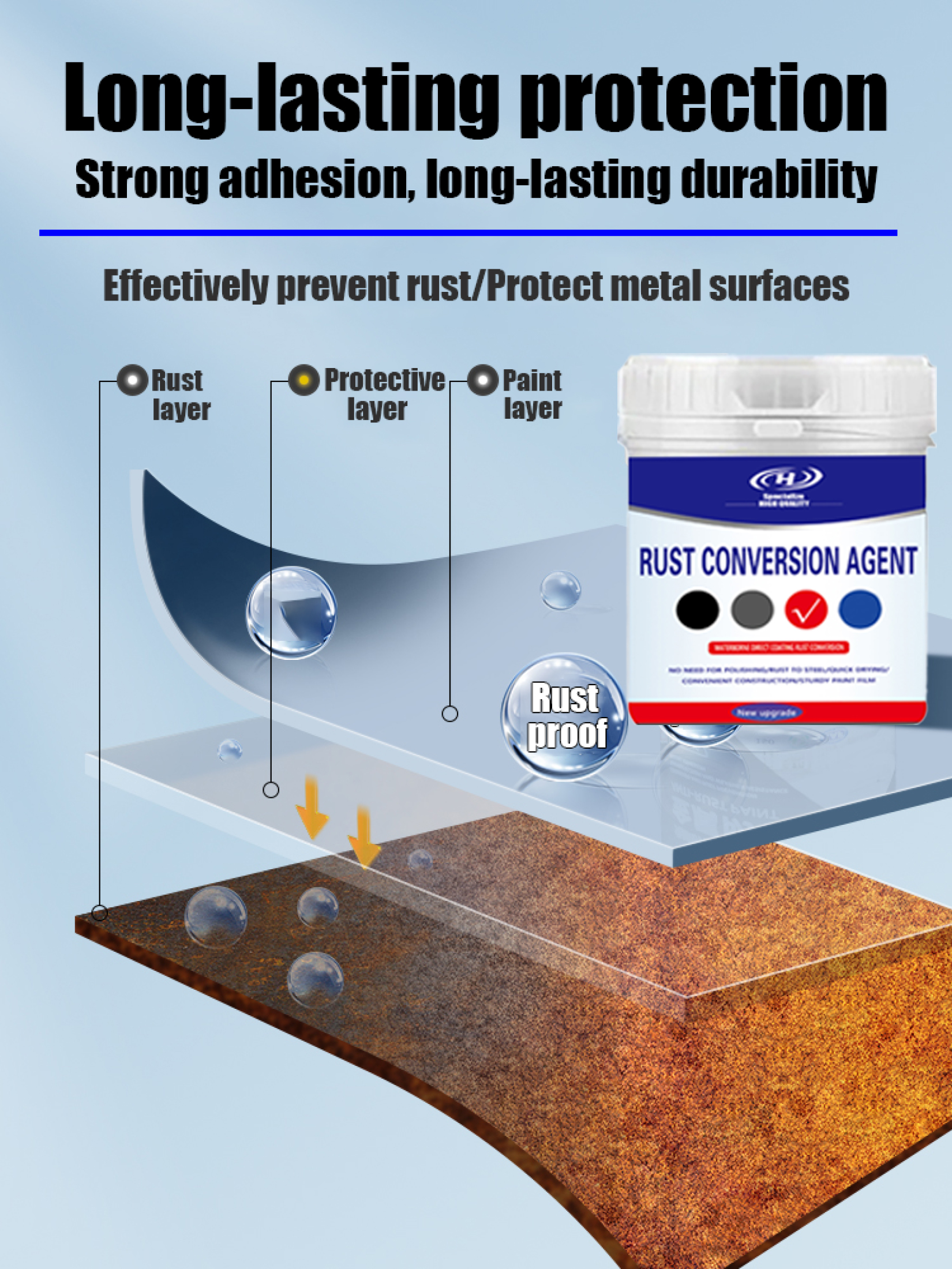 Metal anti-rust paint Rust conversion paint Anti-rust paint Anti-rust ...