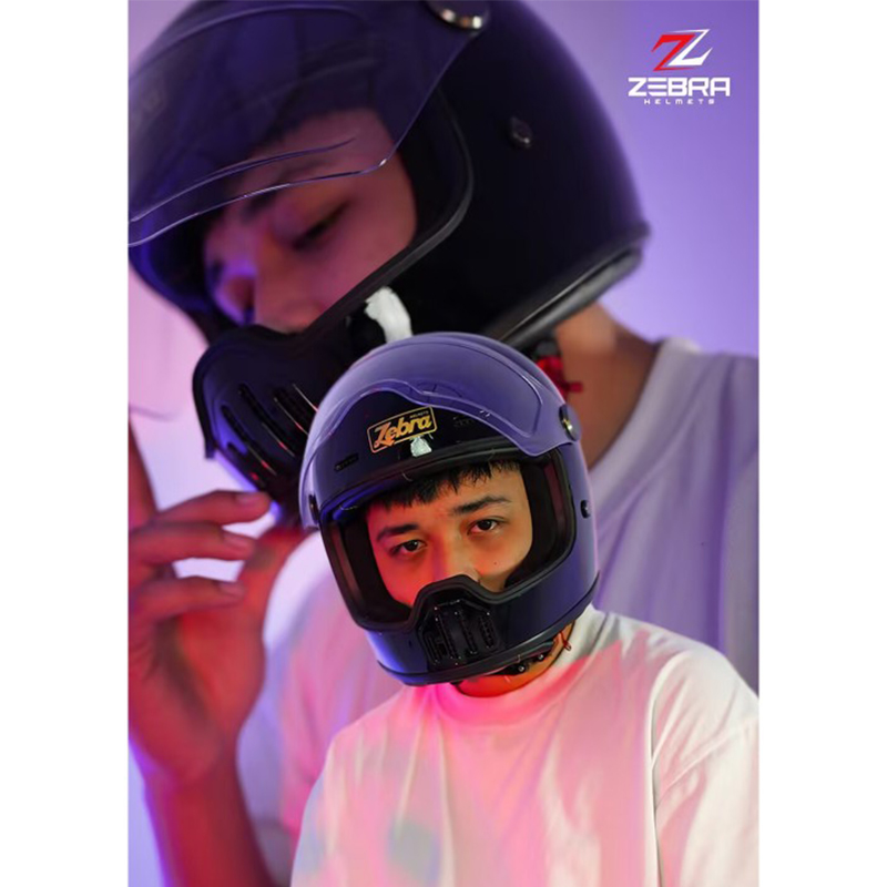 ZEBRA 811 REBEL vintage helmet full face classic helmet for motorcycle ...