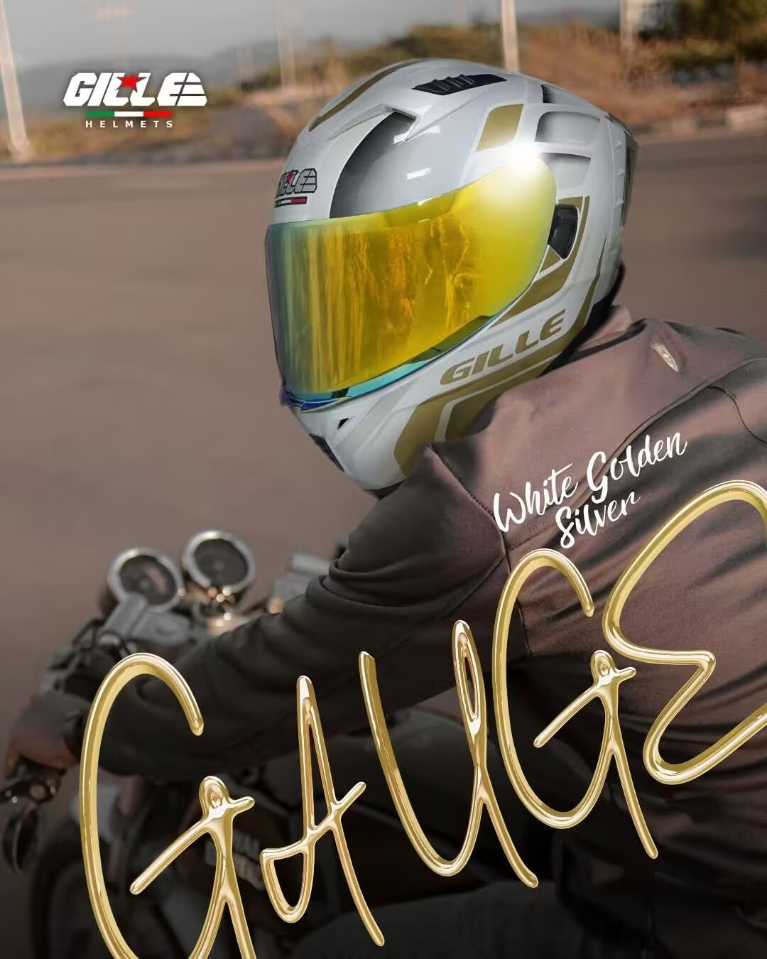 GILLE CIRCUIT Helmet Full Face for Motorcycle Dual Visor Men Women With ...