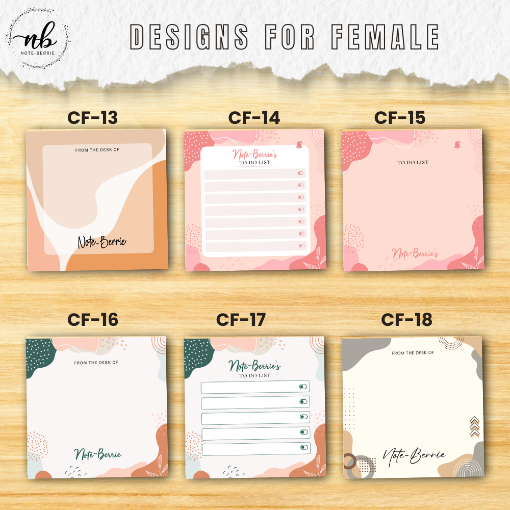 Customized / Personalized Notepad Memo Pad Giveaway Gifts (Non Sticky ...