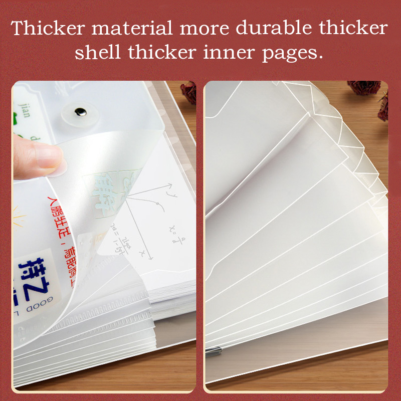 Long Expanding File Folder Buckle Document Organizer Large Capacity ...