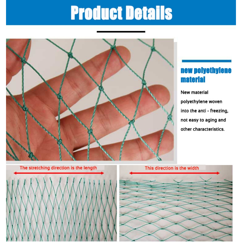 【Free rope】100M Chicken Net Fishing net bird proof net Garden net ...