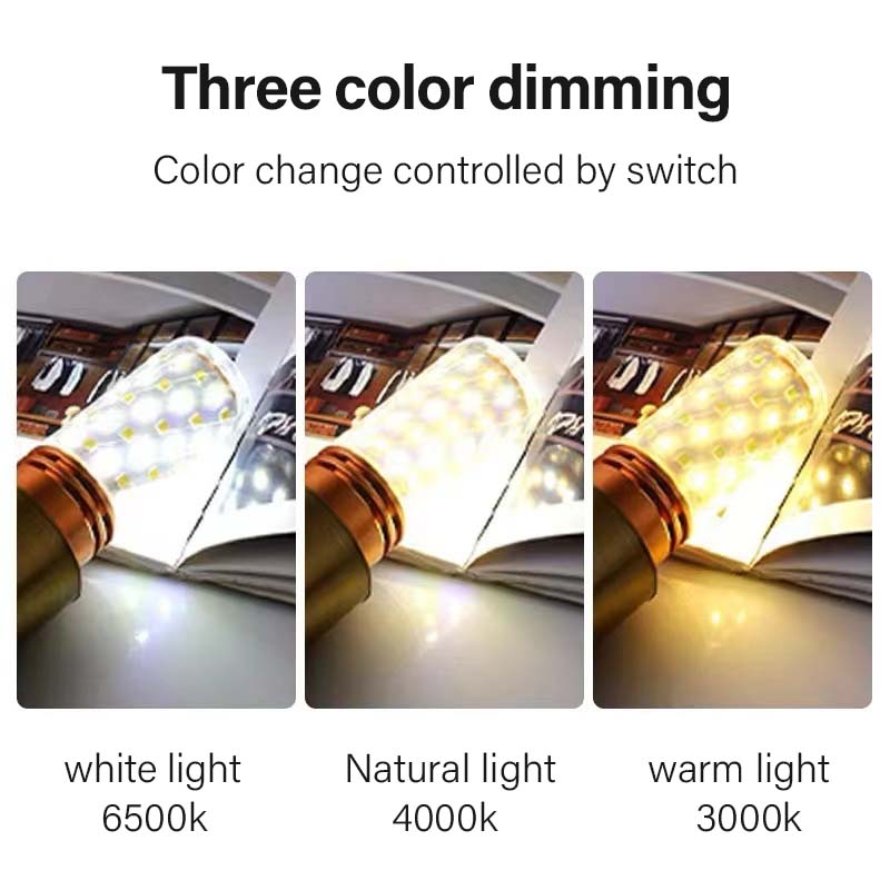 Philips LED Light Bulb E27 LED Corn Bulbs Tricolor Lamp Light Energy ...