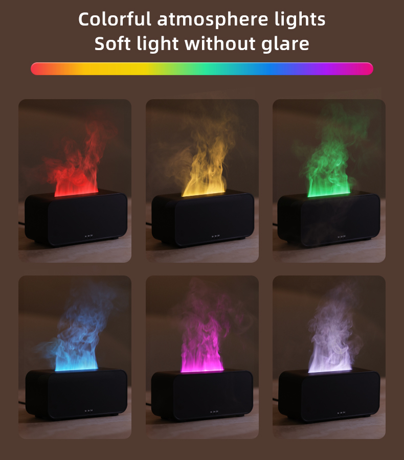 Simulation Flame Humidifier for Room Bedroom Air Humidifier With ...