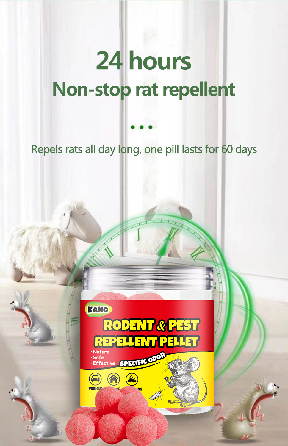 Rat Repellent 600g Repels Rats Killer From Home Car Engine Cockroaches ...