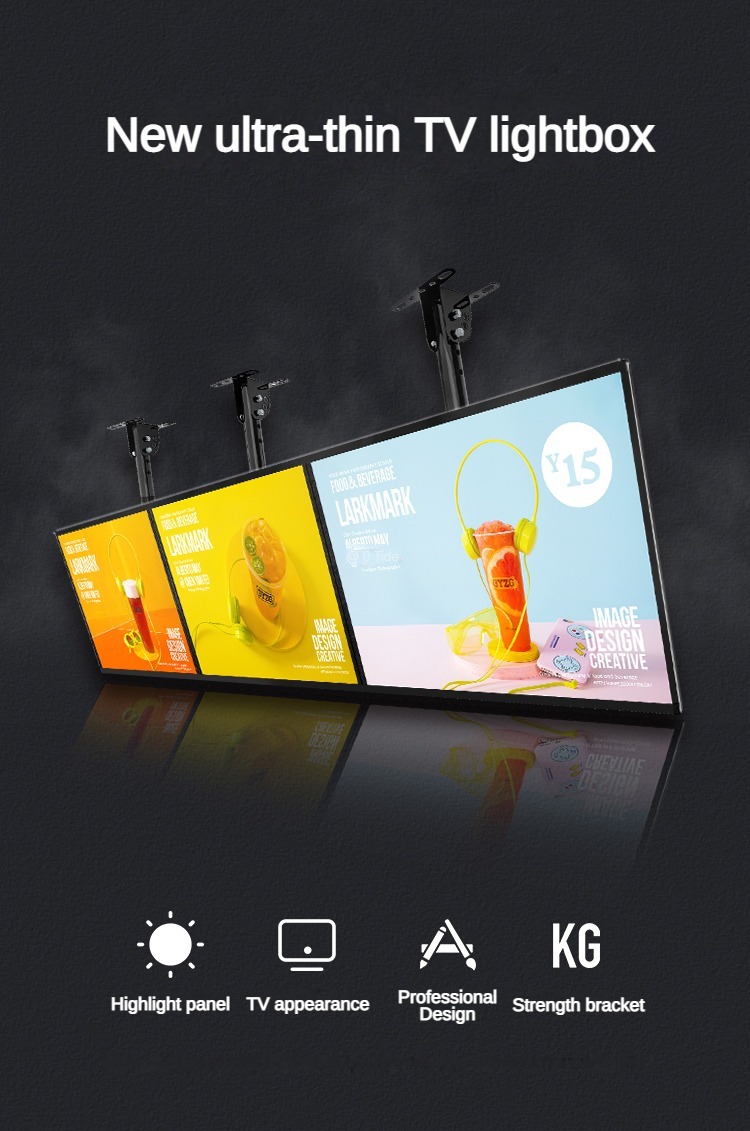 LED TV Light Box Menu Board LED Light Box Menu Board Hanging For ...