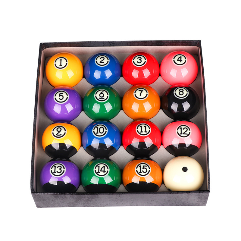16Pc Premium Billiard Pool Balls Set 3A Black TV Billiards Table Balls ...