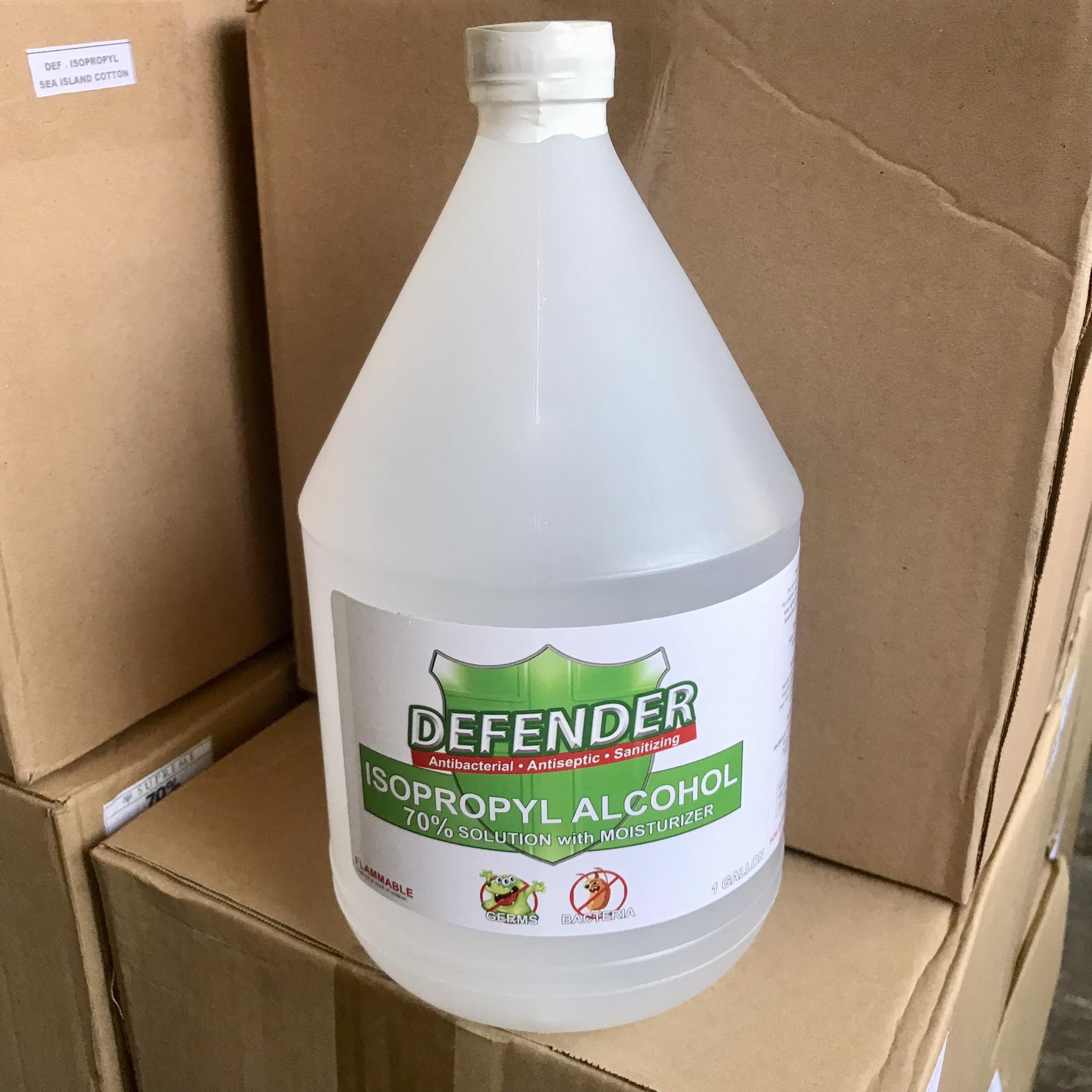 DEFENDER ISOPROPYL Tenderness Scent Alcohol 3.2L 1 Gallon with Double ...