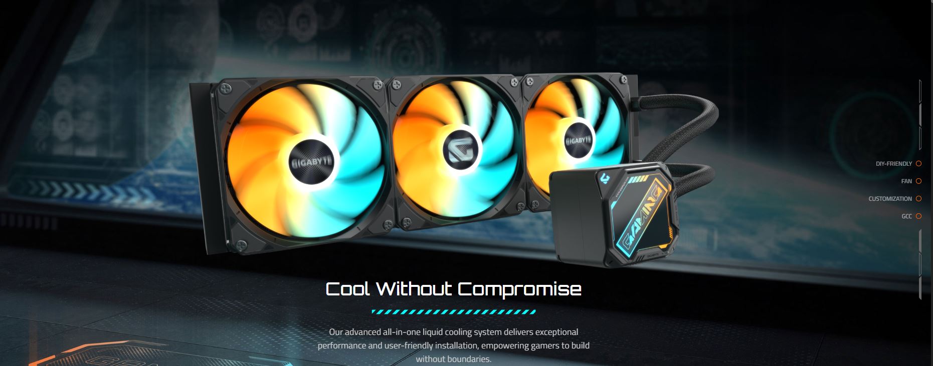 Gigabyte CPU Cooler Fan Gaming 360 All-in-one Liquid Cooler (GP ...