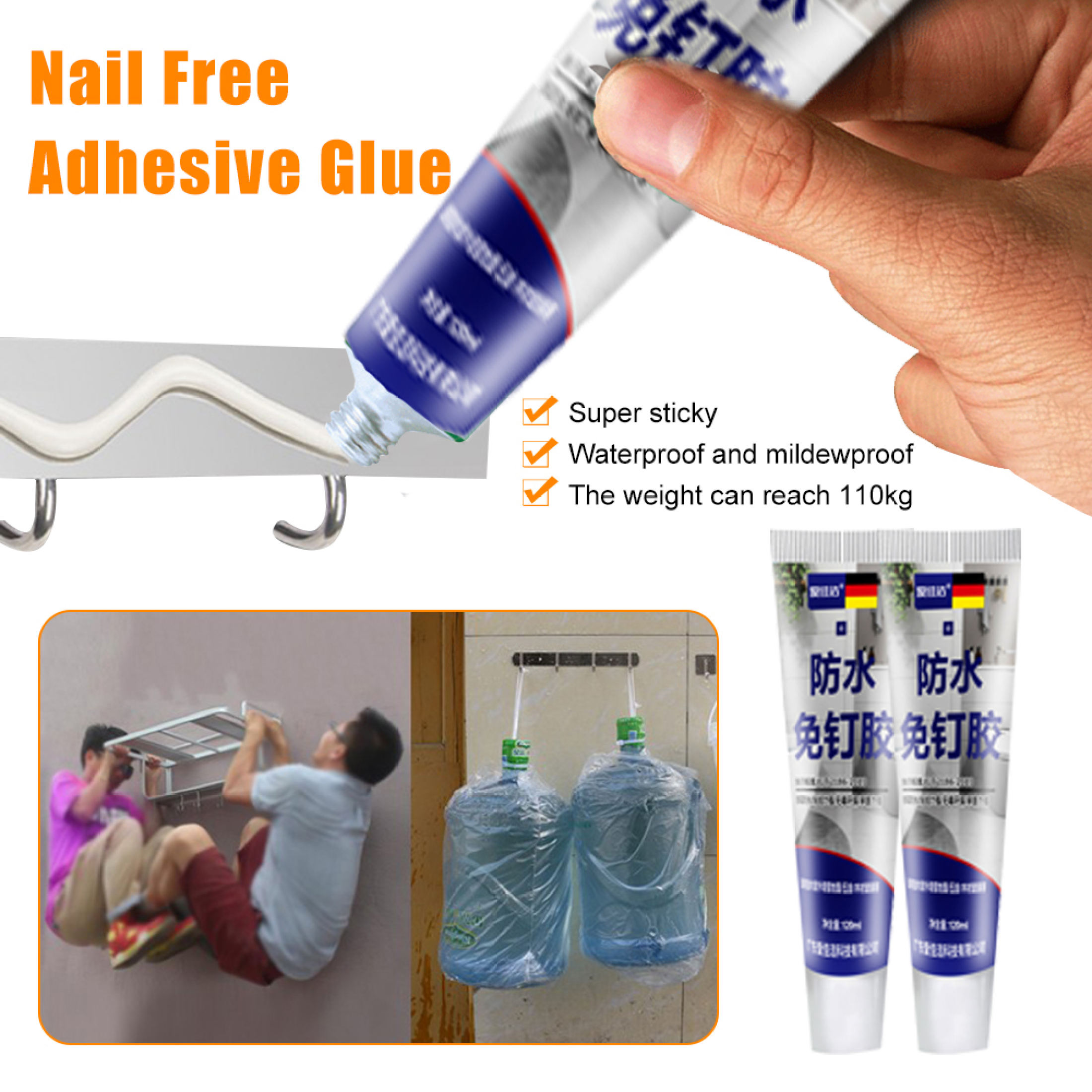 Adhesive Glue For Wall Super Glue Wall Glue Strong Nail Free Adhesive ...