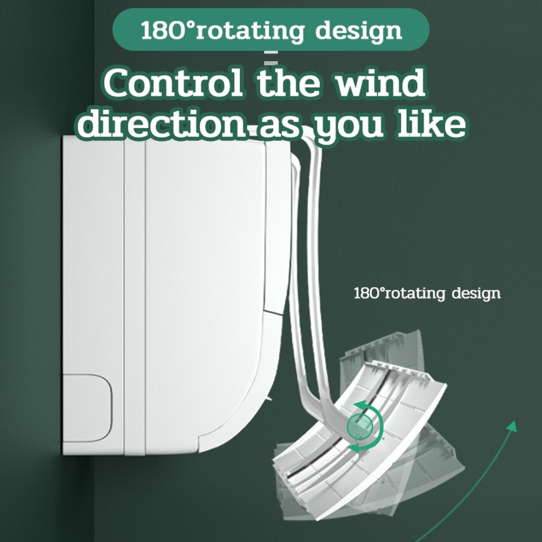 Adjustable Aircon Wind Deflector Air Conditioner 180 Retractable ...