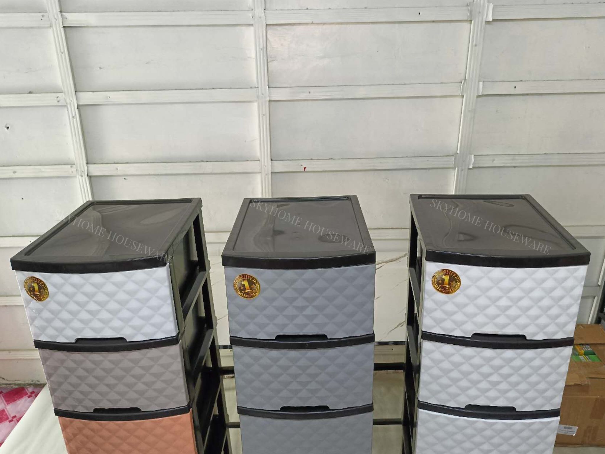 (6 layer) Bengar Multi-Layer Plastic Diamond Design Drawer/Drawer ...