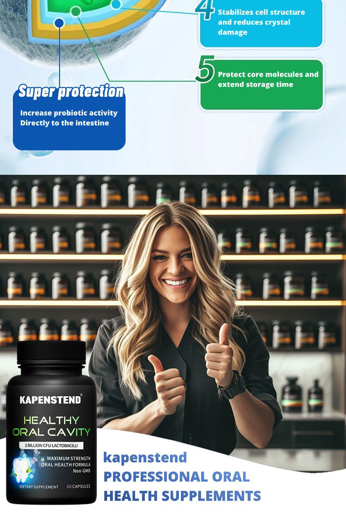 Oral Probiotic capsules, Fresh Breath, Reduces Oral Health Problems, 60 ...