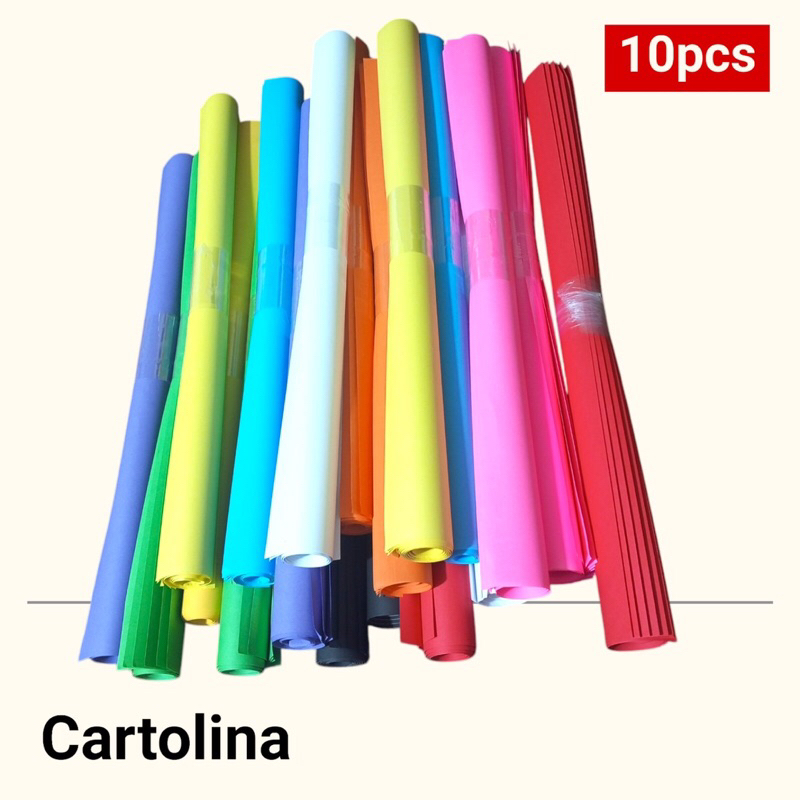 Cartolina Roll 10 Sheets in 1 Roll One Color in a Pack | Shopee Philippines