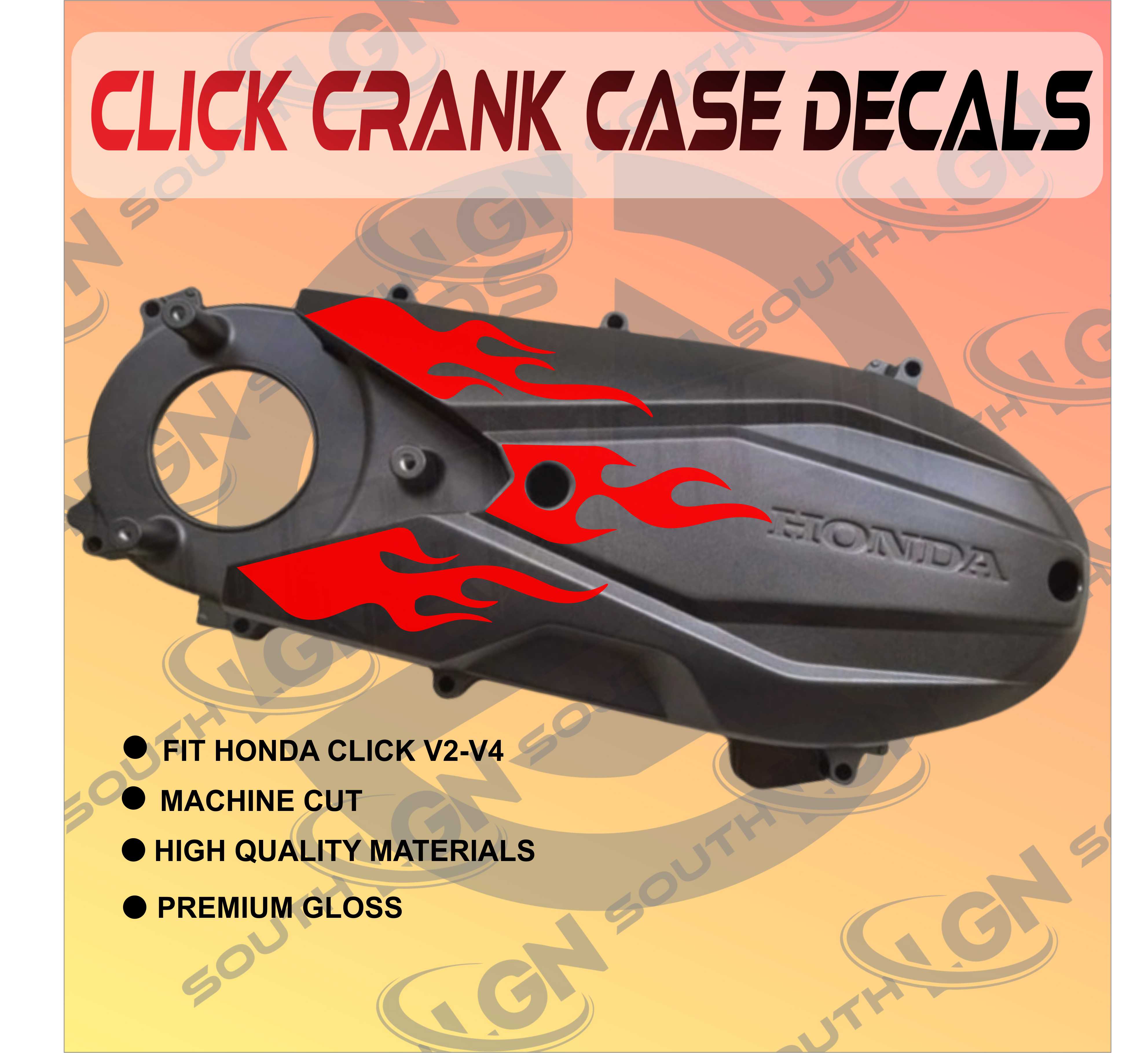 HONDA CLICK CVT CRANK CASE DECAL STICKER | Shopee Philippines