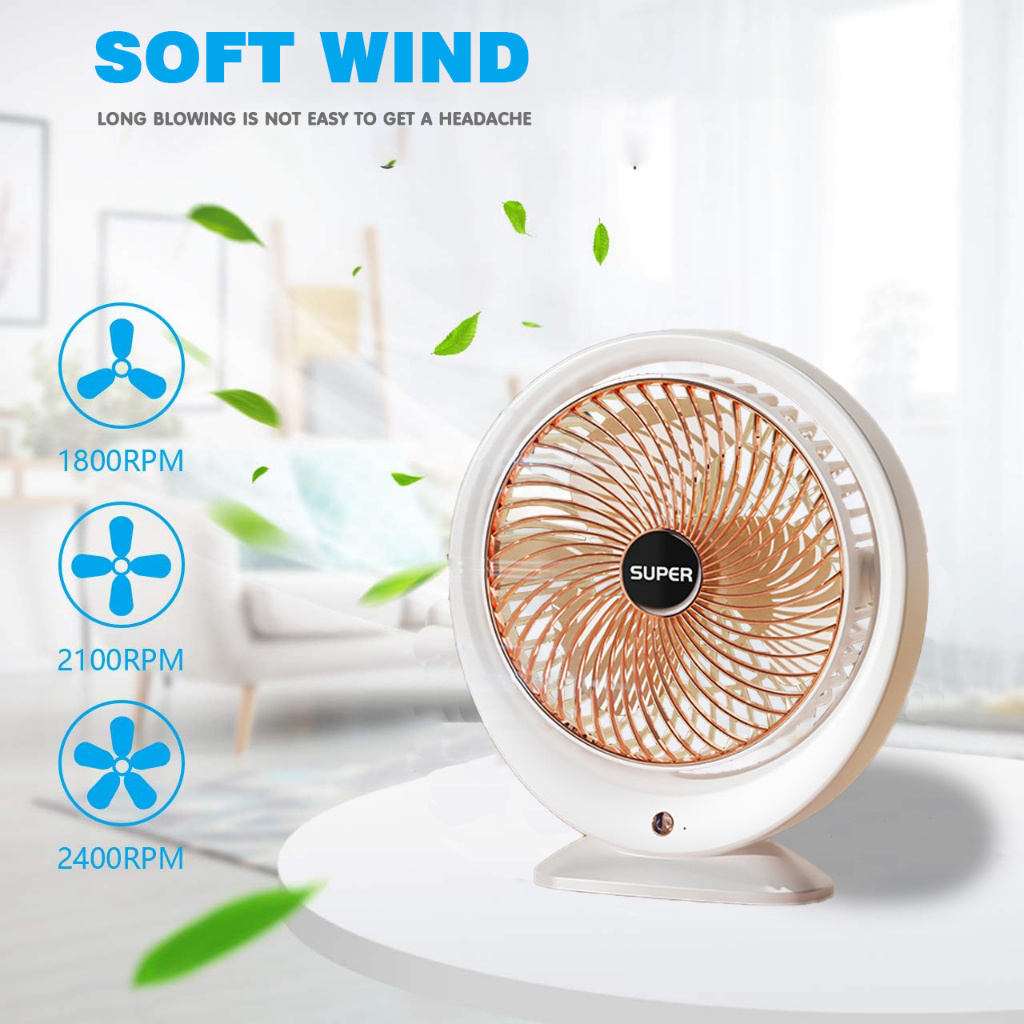 Portable Electric fan rechargeable firefly Desktop Fan adjustable mini ...