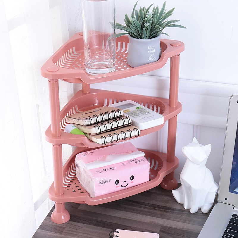 Bathroom storage shelf Toilet plastic storage shelf tripod floor shelf ...
