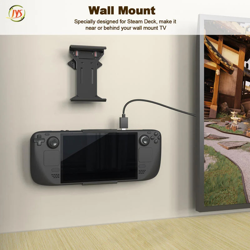 JYS Anti-Slip Game Bracket For Steam Deck Console Wall Mounted Holder ...