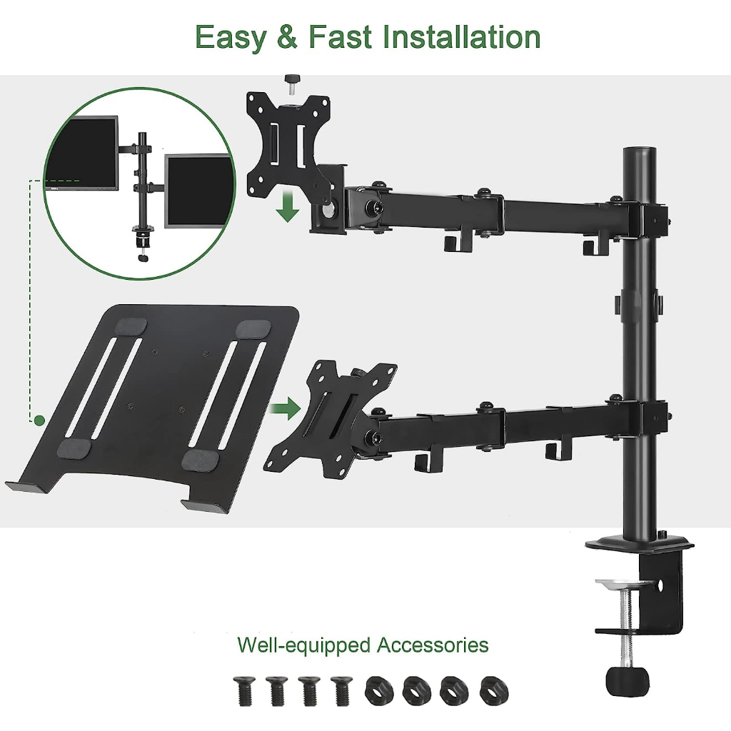 EXPOSE Monitor stand dual monitor mount for desk monitor riser portable ...