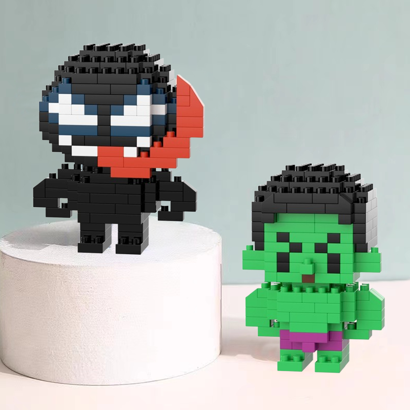 【DUZ】The Avengers Mini Block Building Blocks Cute Cartoon Character ...
