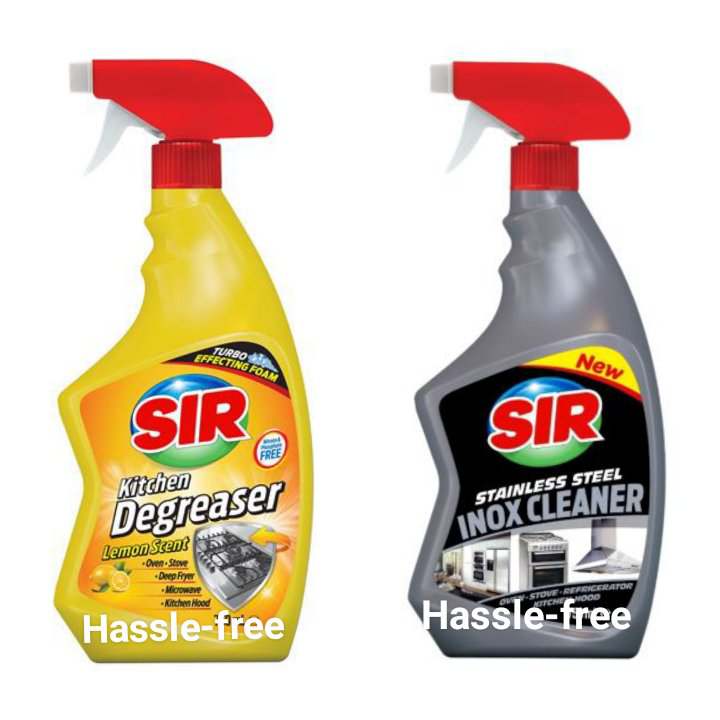 SIR KITCHEN DEGREASER/STAINLESS STEEL INOX CLEANER (750ML) MADE IN ...