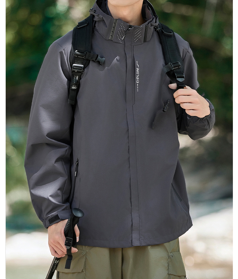 Waterproof Jacket for men Hiking Hooded Jacket M-5XL Windbreaker Jacket ...