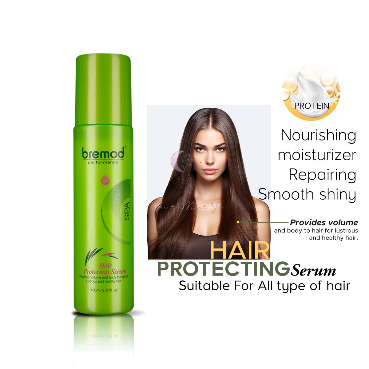 Bremod Hair Protecting Serum 150ml Helps To Increase Volume For A More ...