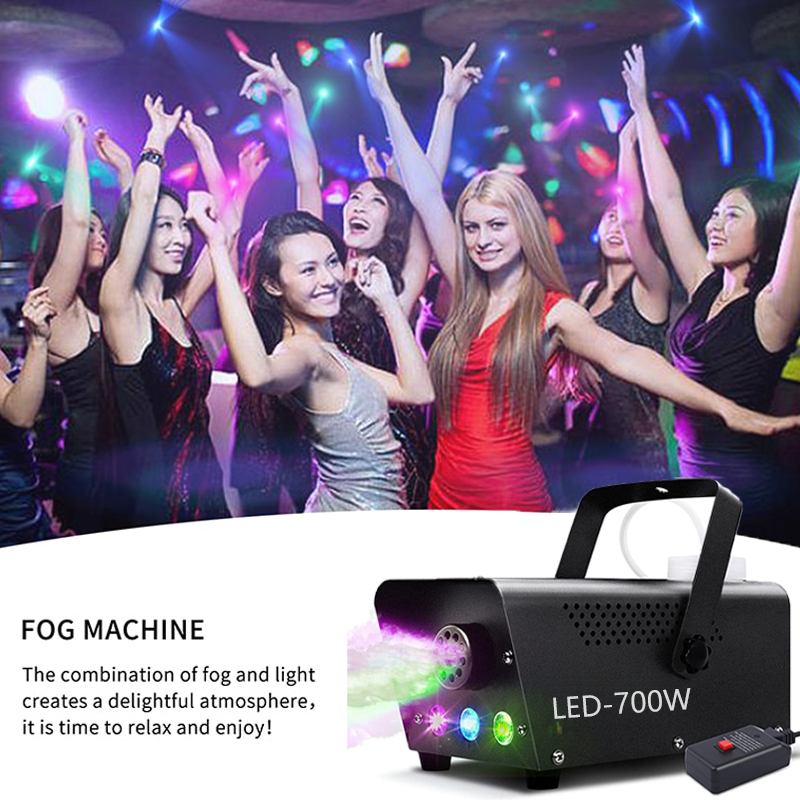 Fog Machine 700W Wireless Remote Control Stage Smoke Machine DJ ...