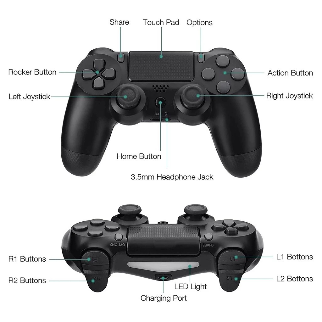 GAMEPAD Controller Controller Wireless Controller Support PC DualShock ...