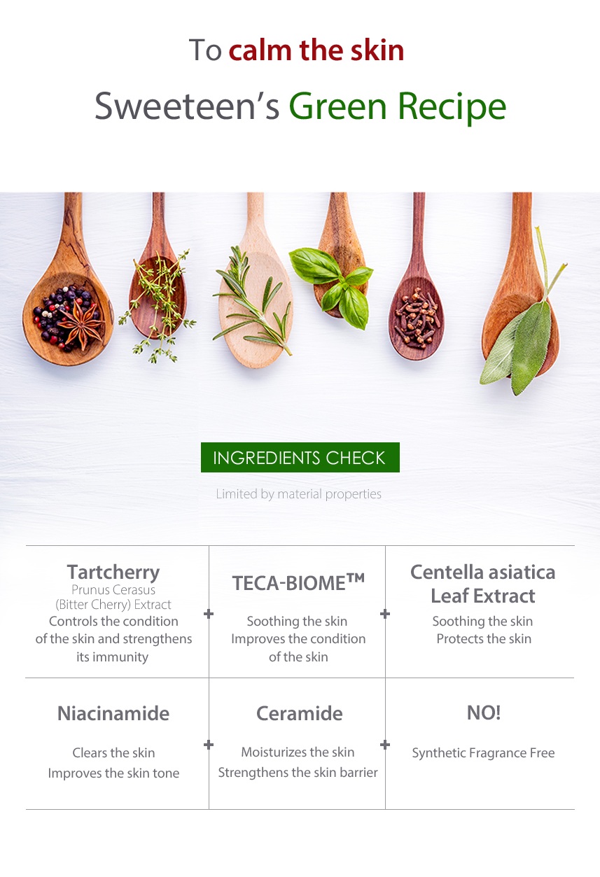 Sweeteen Tartcherry Cica Calming Mask | 25ml x 10ea/box ( Soothing ...