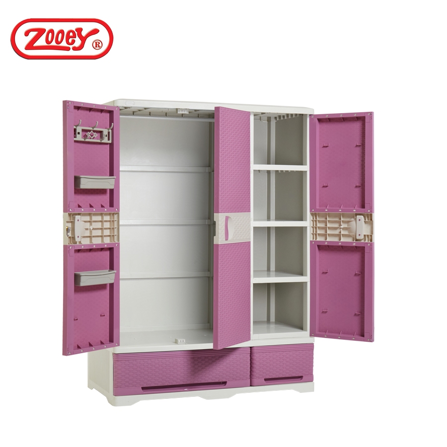 Zooey Grand Rattan Wardrobe Cabinet For Clothes Wardrobe Clothes Organizer Stock No. GRR-2009 ...