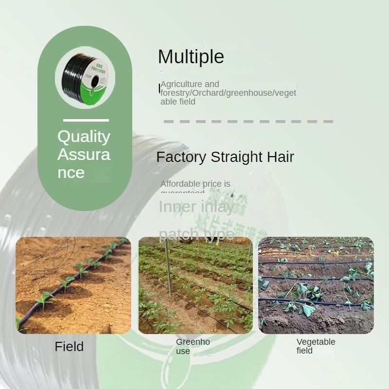 Double-hole inner-sticking type drip pipes 20-40cm Spacing,500-1000m ...