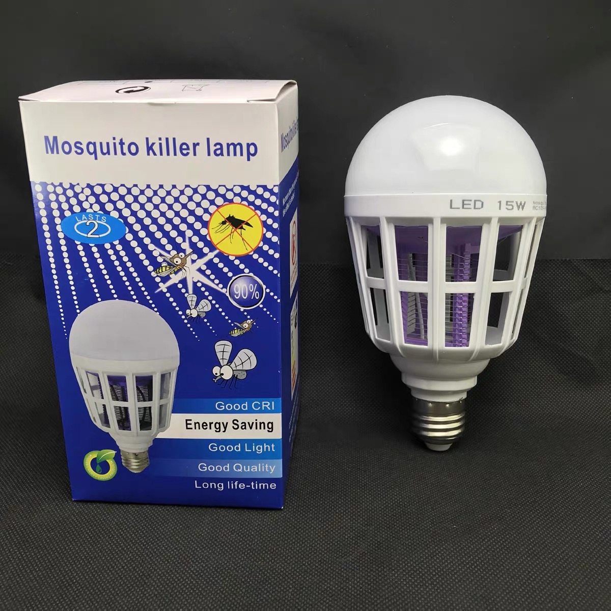 15W Light Zapper LED Lightbulb Bug Mosquito Fly Insect Killer Bulb Lamp ...