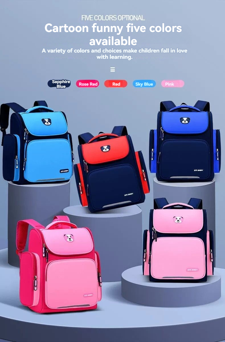 Children's school bag grades 1-6 school bag waterproof light large ...