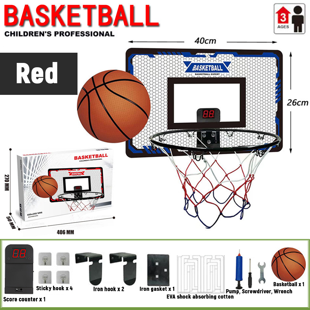 Portable Indoor Basketball Hoop With Score Counter Folding Mini Hanging ...