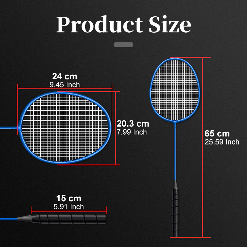 4U G5 24lbs Badminton Racket Original Carbon Fiber Professional High ...