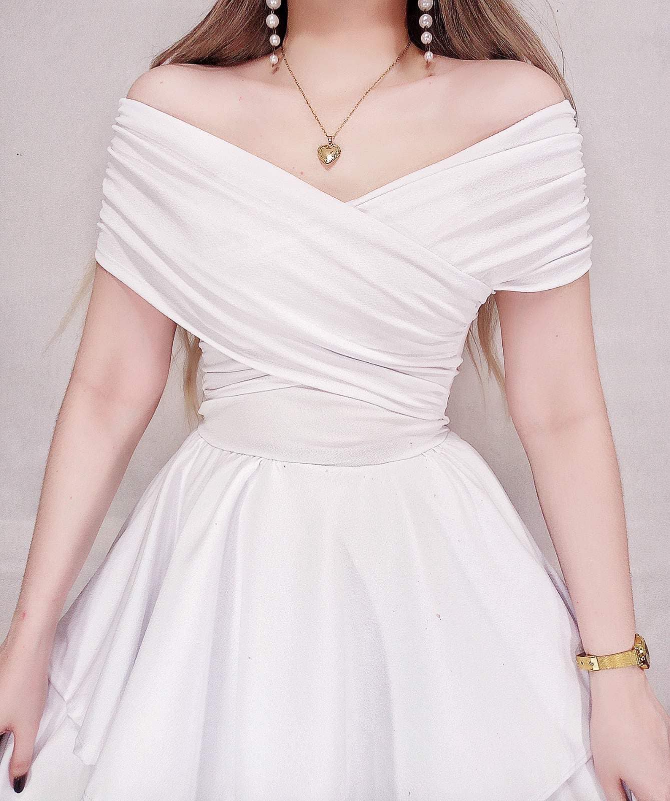 JER-JEN BARBIE CLASSY ELEGANT OFF SHOULDER FORMAL DRESS/KOREAN STYLE ...