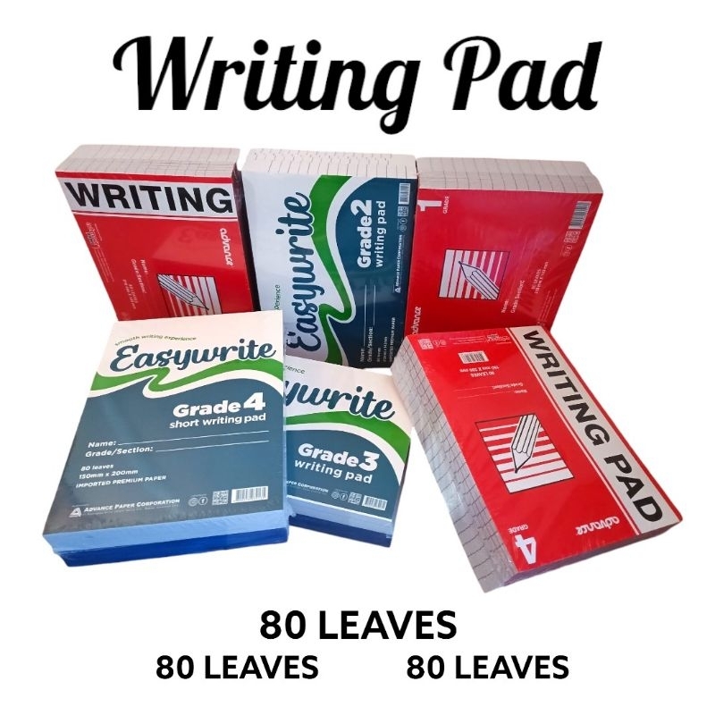 2pads Easywrite Intermediate Pad Writing Pad Grade 1-4, 80 Leaves, Eco ...