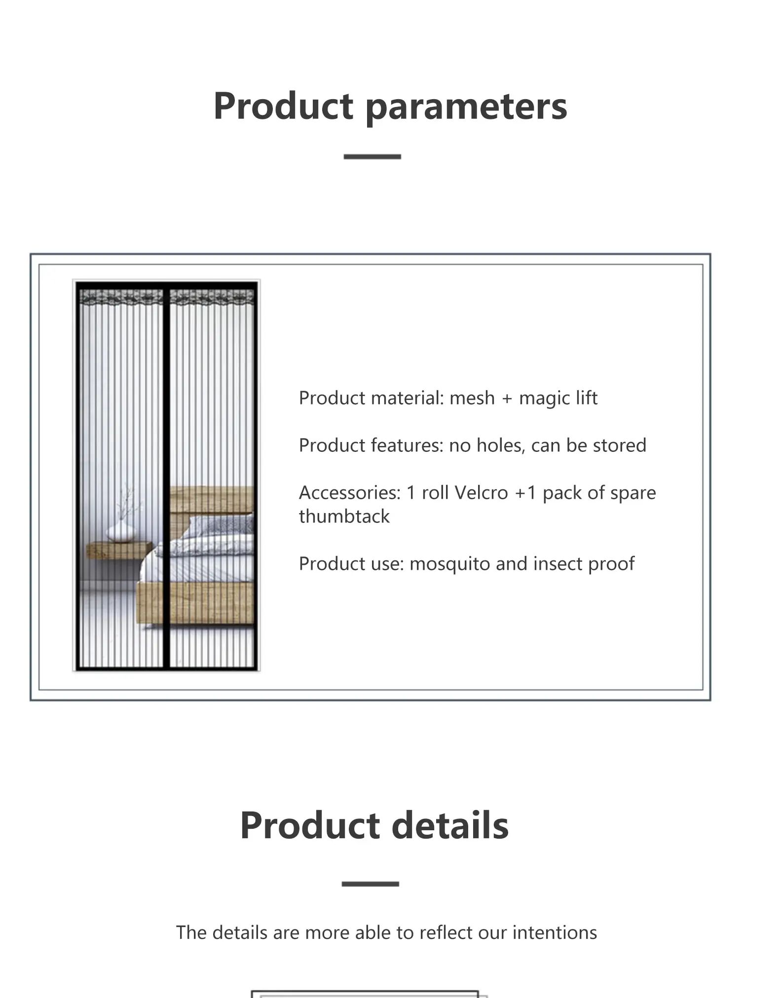 100*210cm/90*210cm Magnetic Soft Screen Door Anti Mosquito Fly Mesh ...
