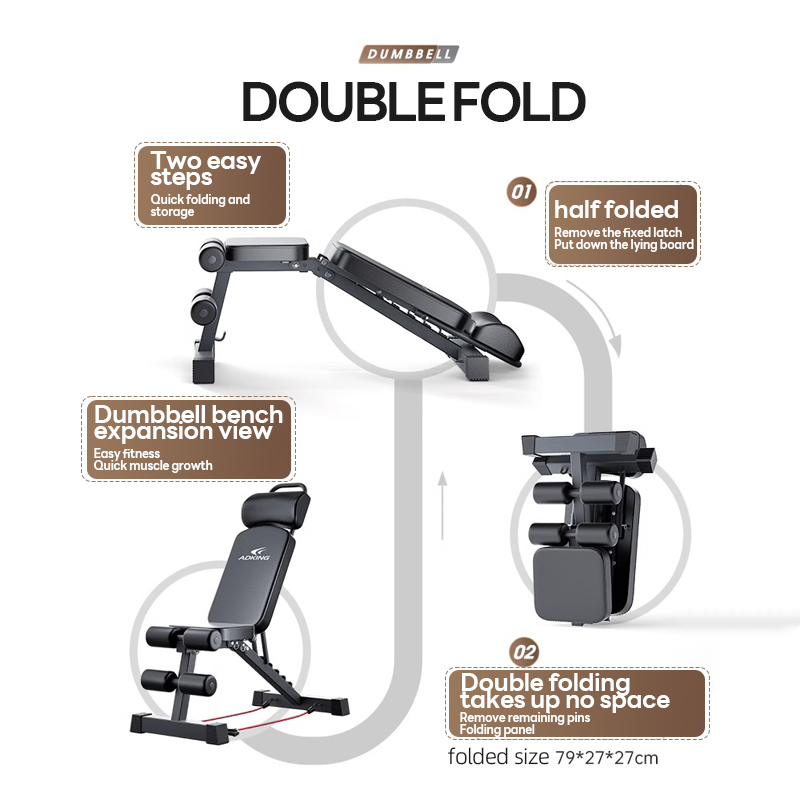 ADKING Dumbbell bench bench press bench sit-up board barbell fly bench ...