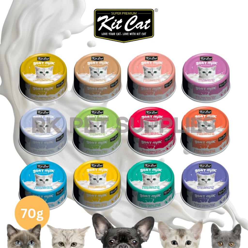 All Stages Adult Kitten 70g Kit Cat Kitcat Goat Milk Cat Wet Food Can Cat Essentials | Shopee ...