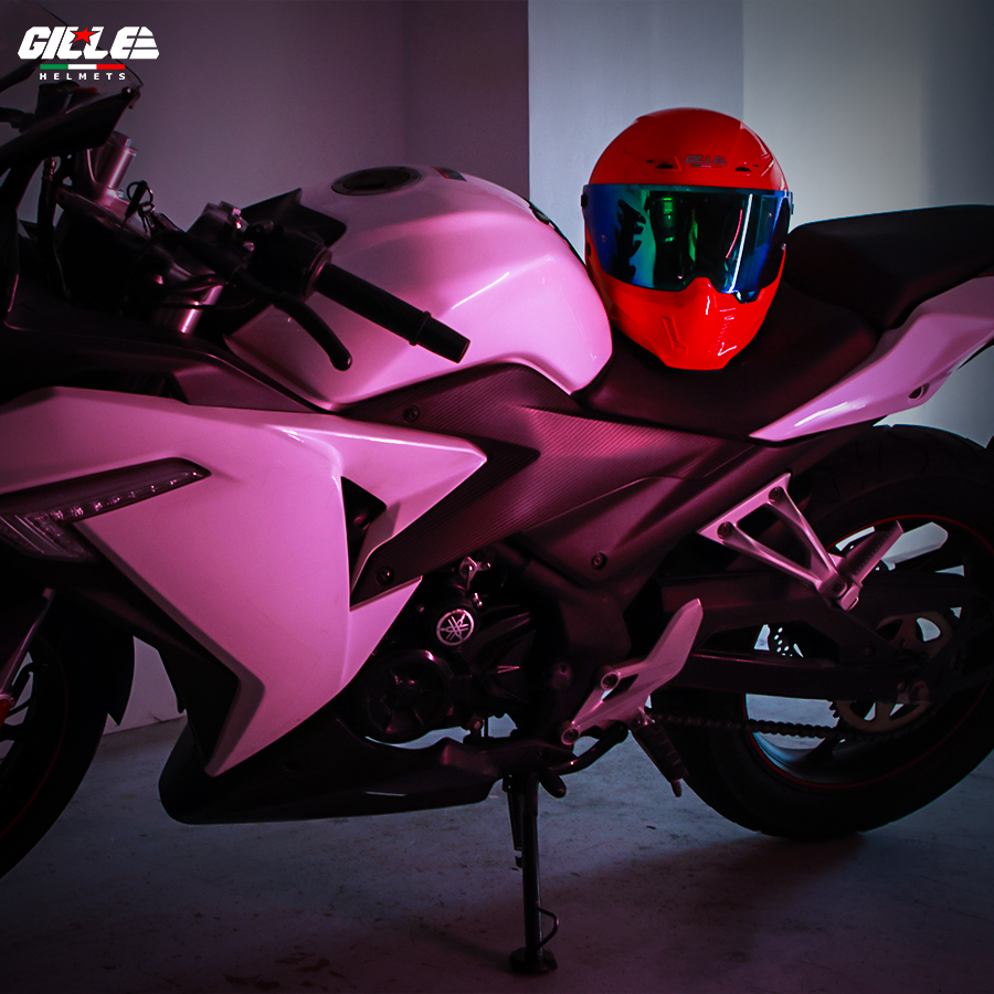 【𝑶𝒇𝒇𝒊𝒄𝒊𝒂𝒍】GILLE ASTRAL Maori Dual Visor Retro Vintage Helmet Full Face ...