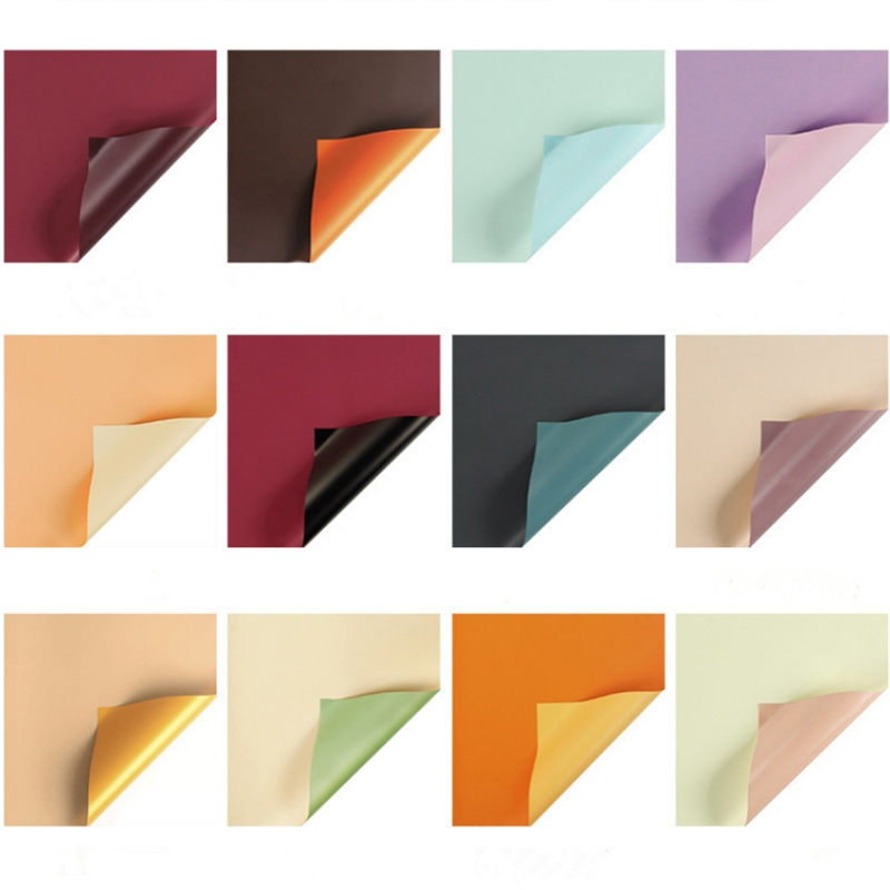 20PCS Two-Sided Colored Bouquet Wrapper Waterproof Handmade DIY Gift ...