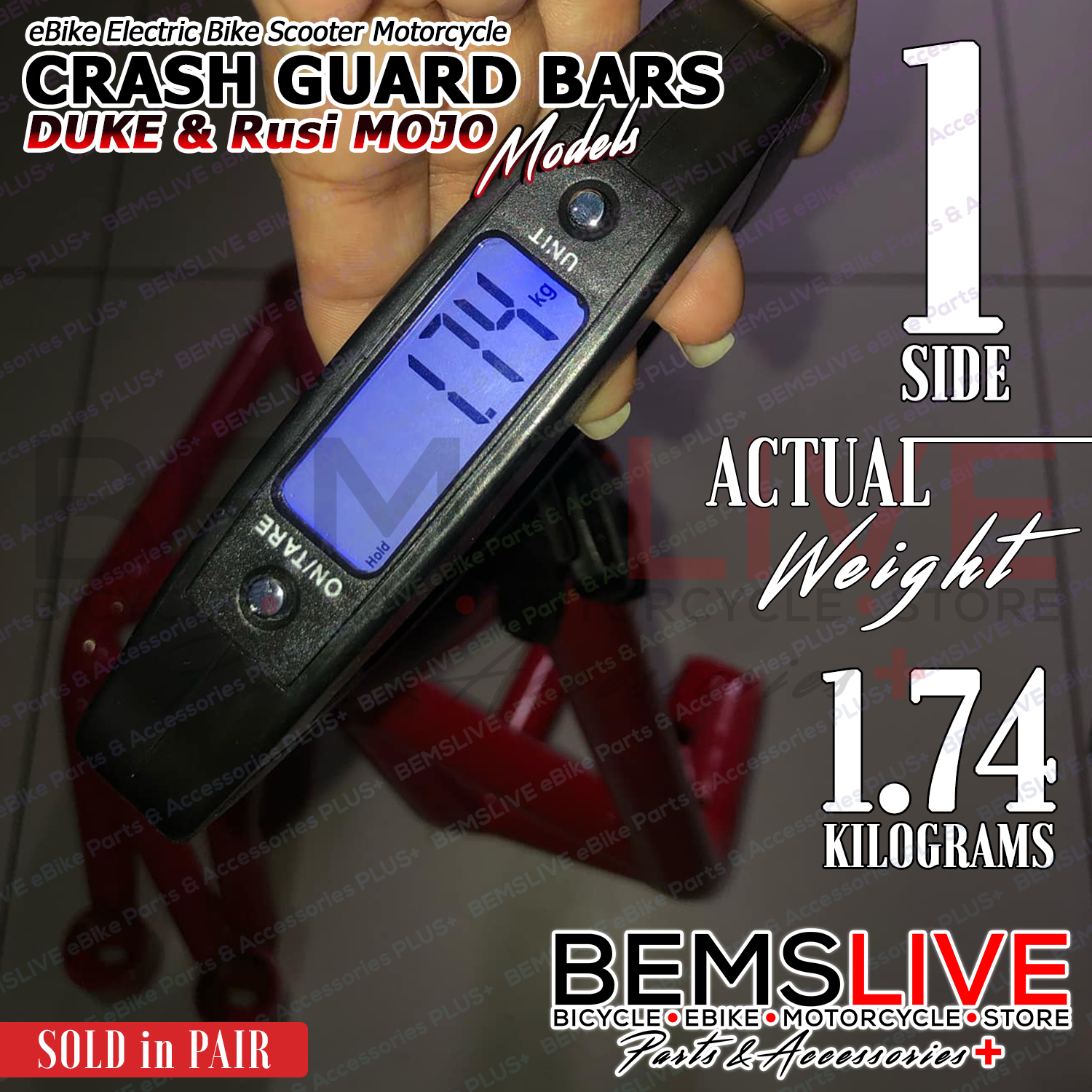 BEMS Duke Rusi Mojo Crash Guard Bars ebike Motorcycle Models | Shopee ...