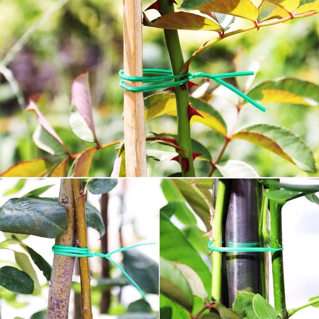20M Roll Wire Twist Ties Garden Cable Tie Vegetable Gardening Climbers ...