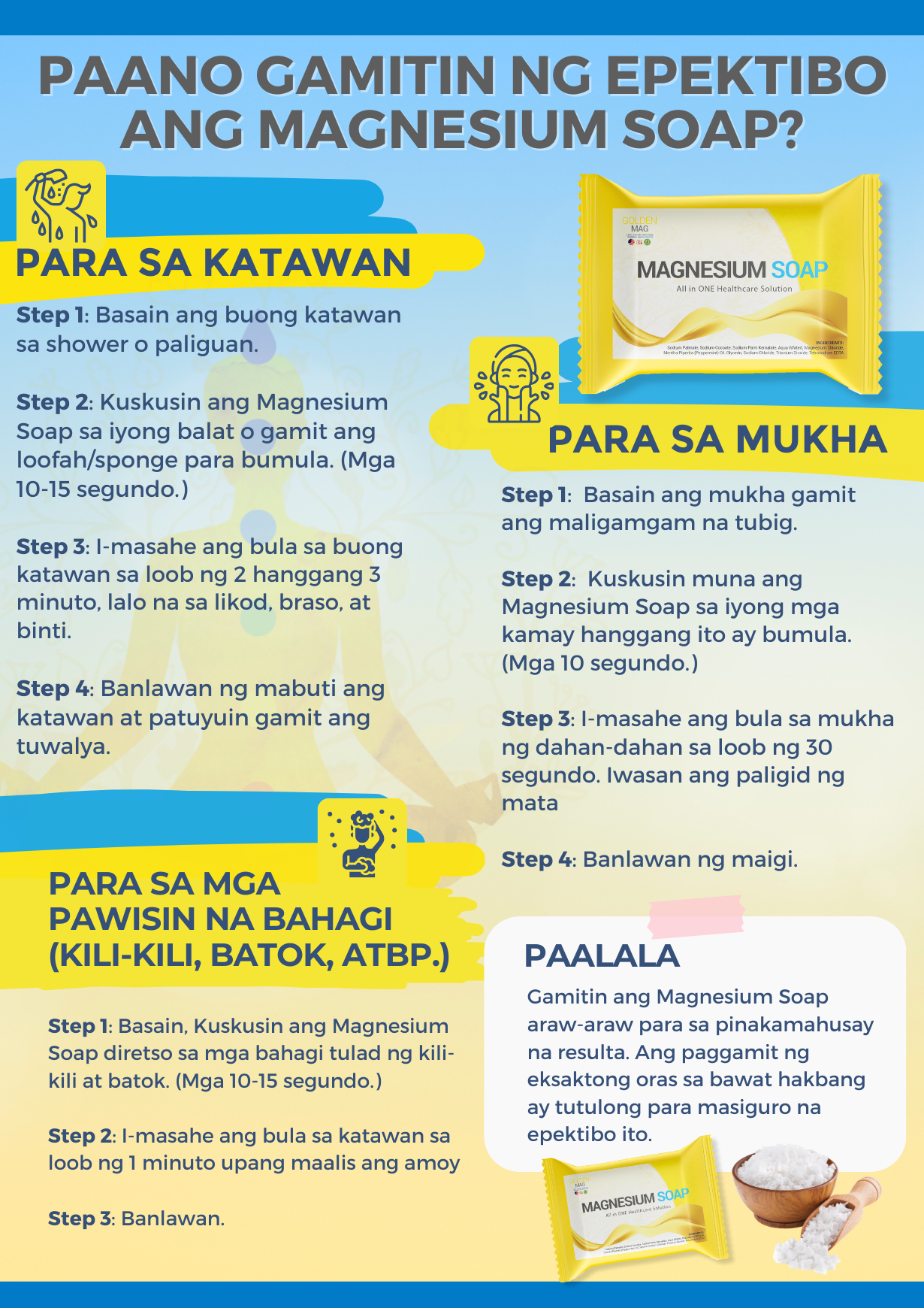 10PCS RESELLER WHOLESALE Magnesium Bar Soap Skin Disease, Psoriasis ...