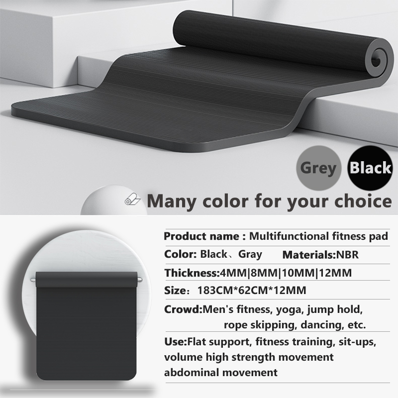 20MM Yoga Mat Thick Non-Slip High Density Workout Mat With Carrying ...